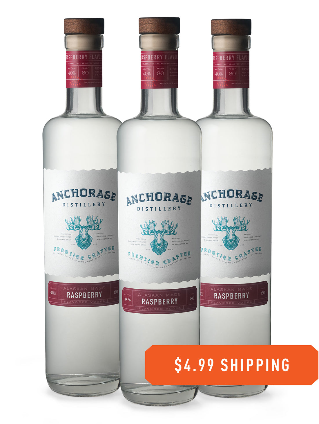RASPBERRY FLAVORED VODKA 3-BOTTLE BUNDLE – Anchorage Distillery